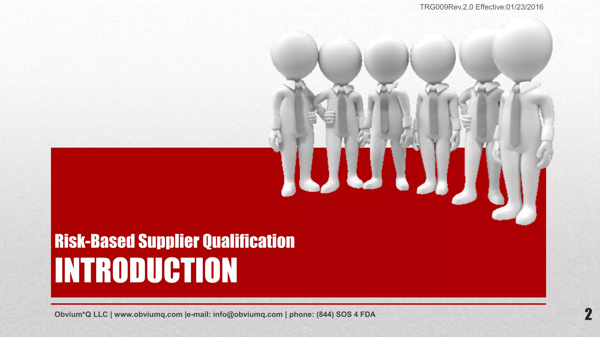 Risk based supplier qualification program | PPT