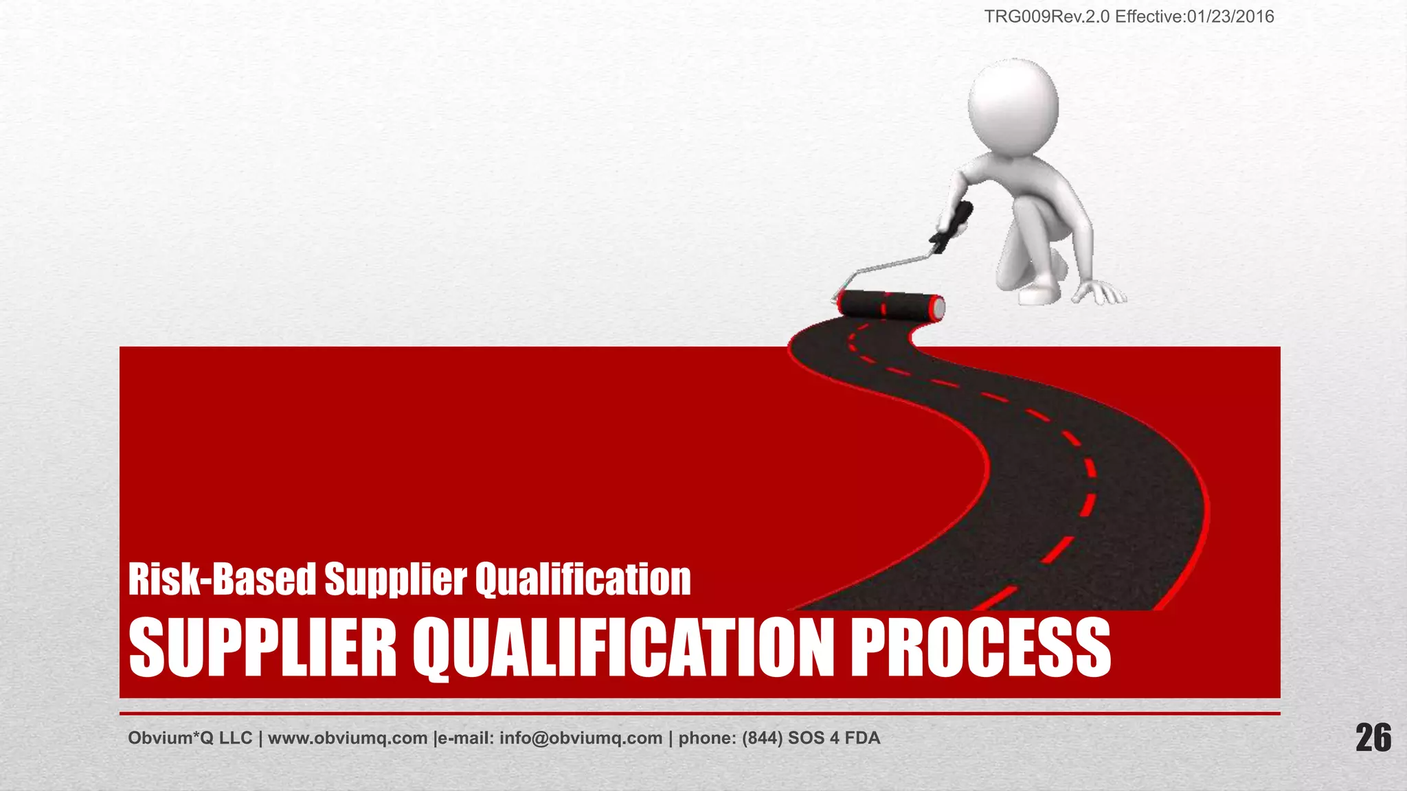 Risk based supplier qualification program | PPT