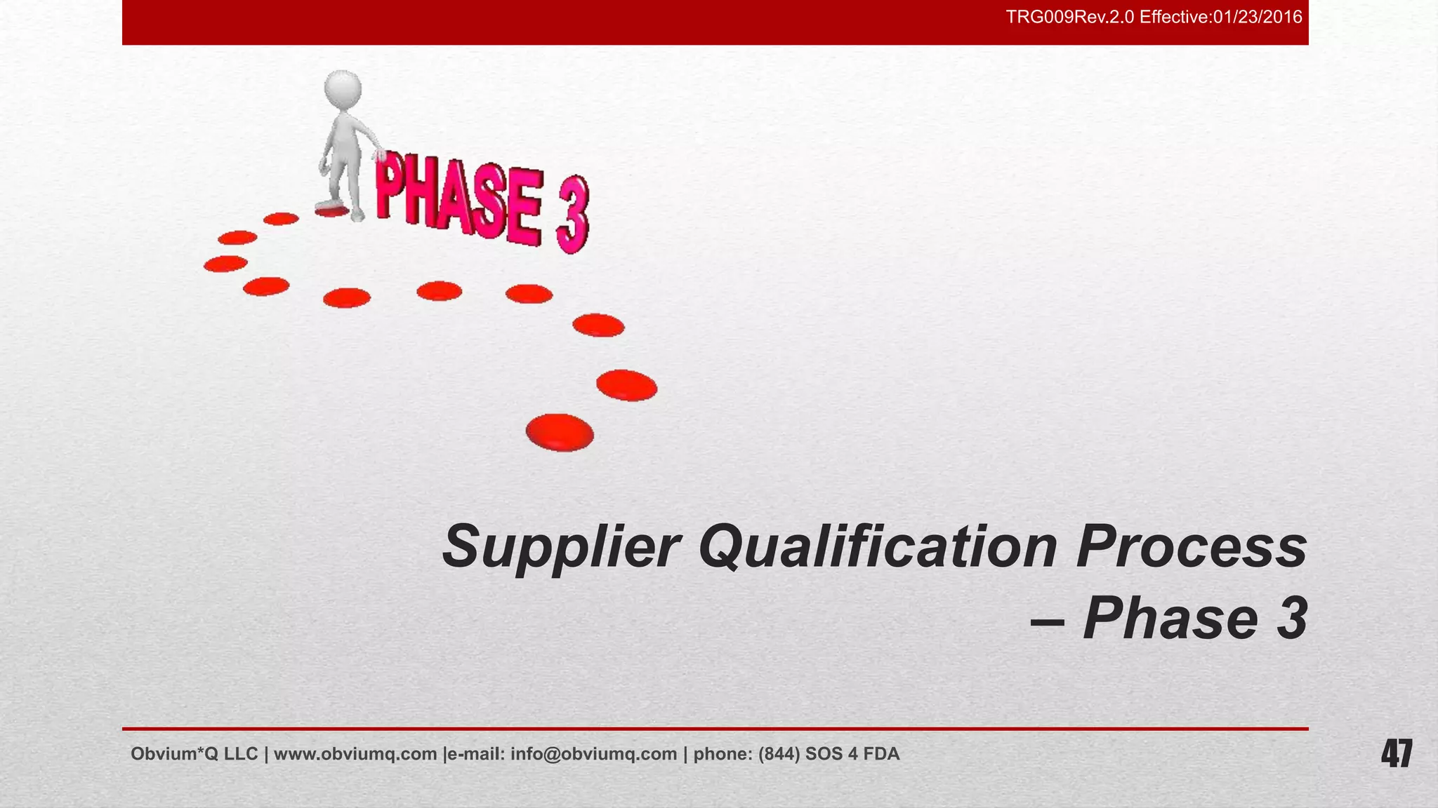 Risk based supplier qualification program | PPT