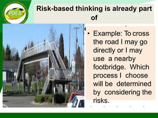 Risk based thinking ppt mal | PPTX