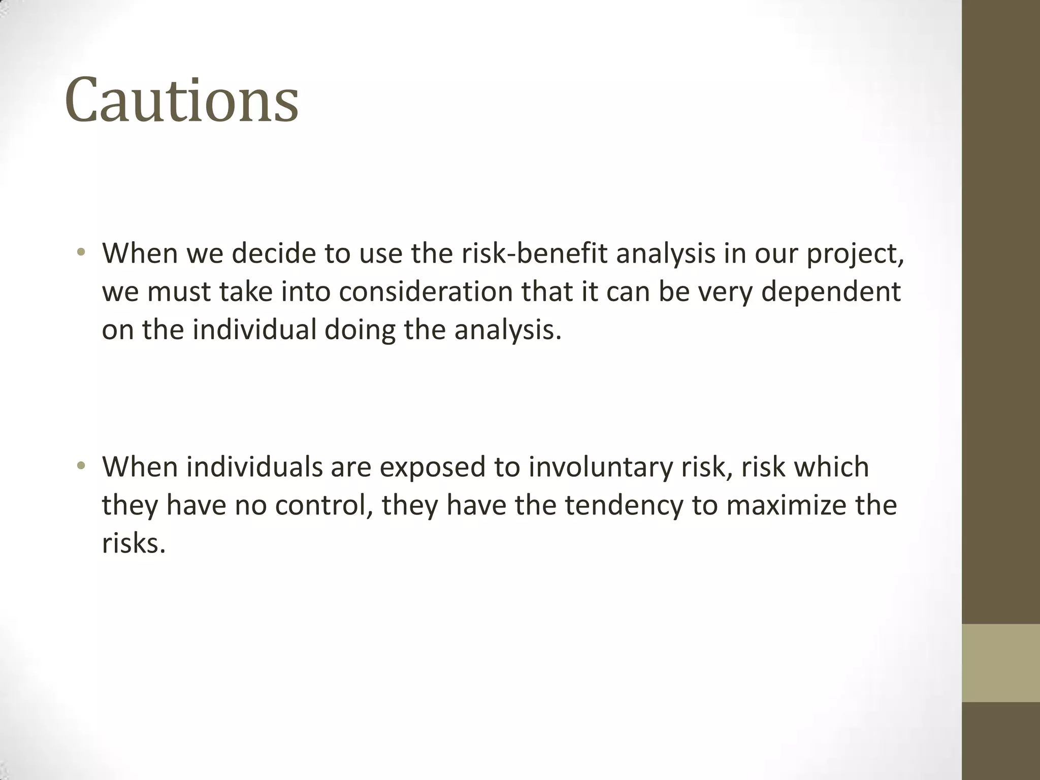 Risk benefit analysis | PPTX