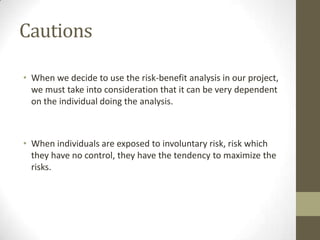 Risk benefit analysis | PPTX
