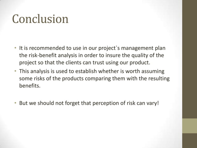 Risk Benefit Analysis Pptx