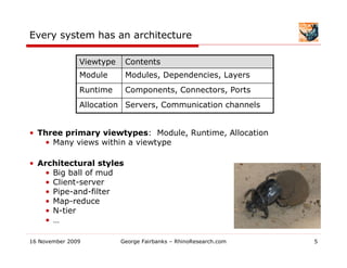 Risk Centric Architecture George Fairbanks | PPT | Free Download
