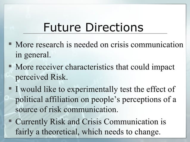 Risk Communication Presentation | PPT
