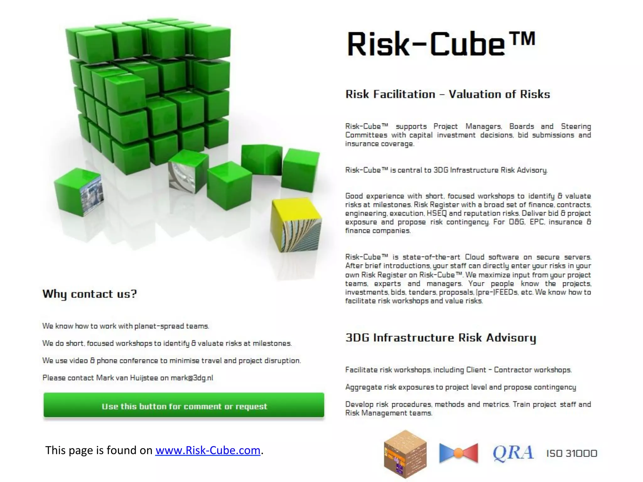 Risk-Cube Teaser Presentation | PDF