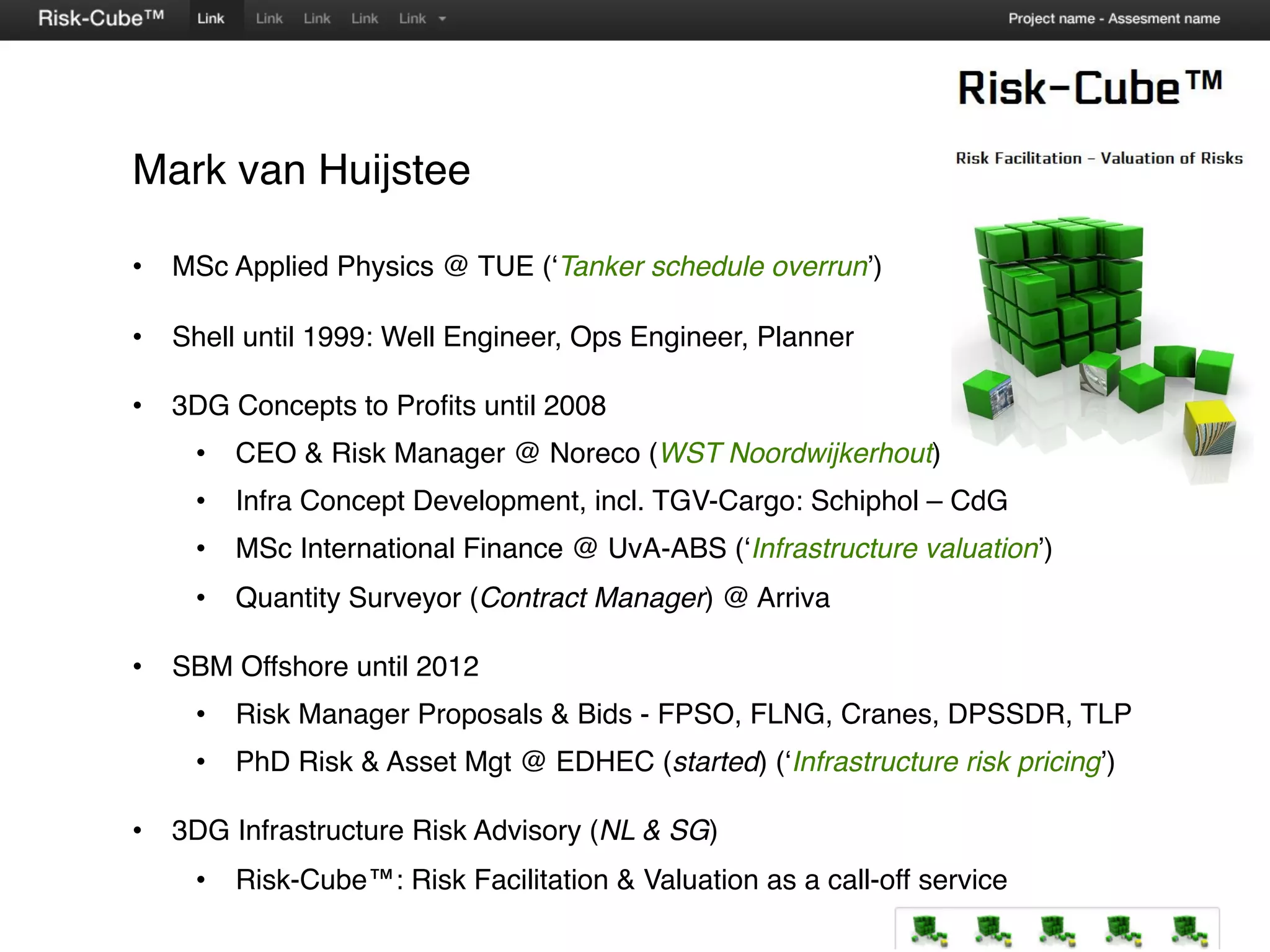 Risk-Cube Teaser Presentation | PDF