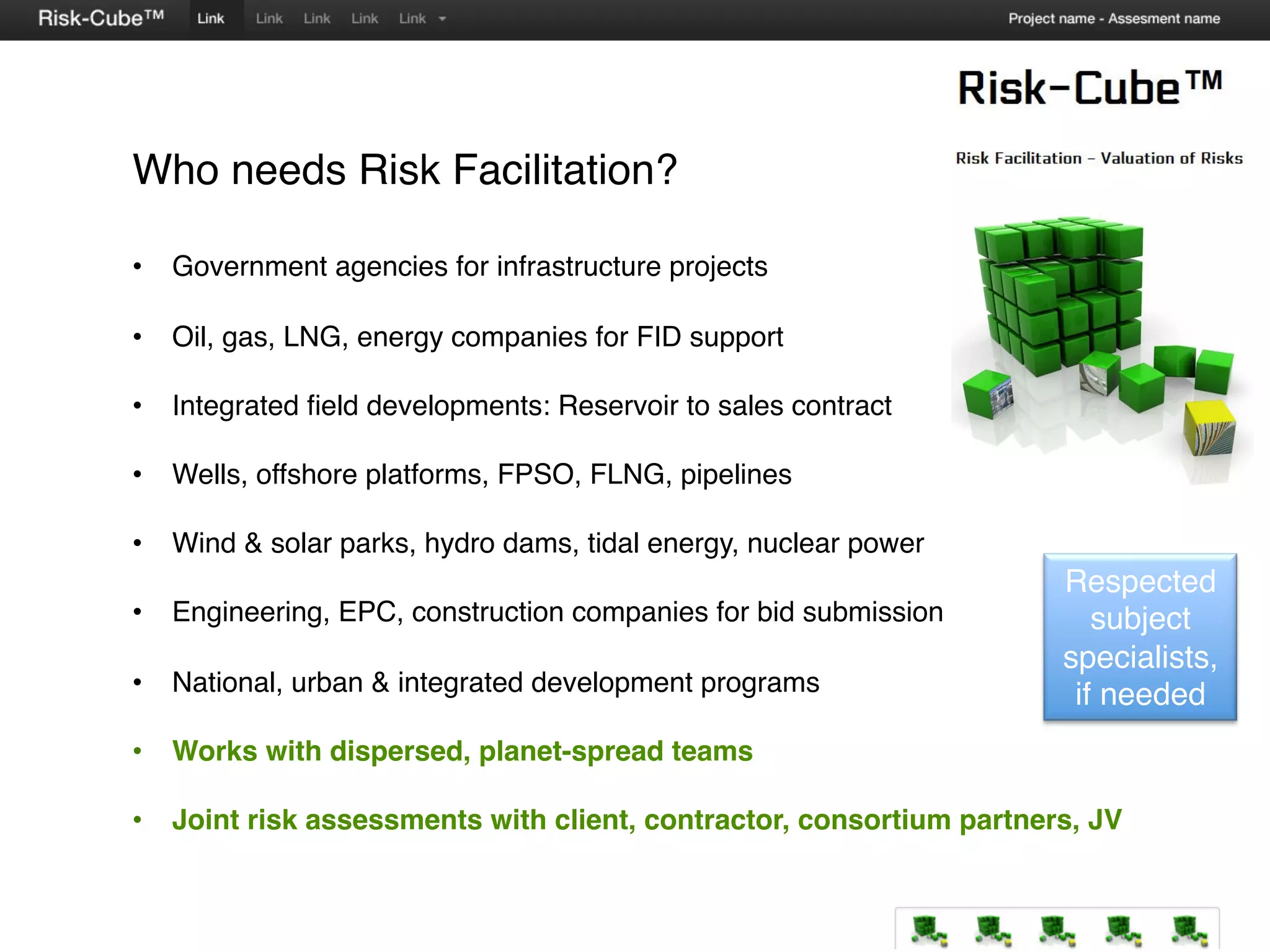 Risk-Cube Teaser Presentation | PDF