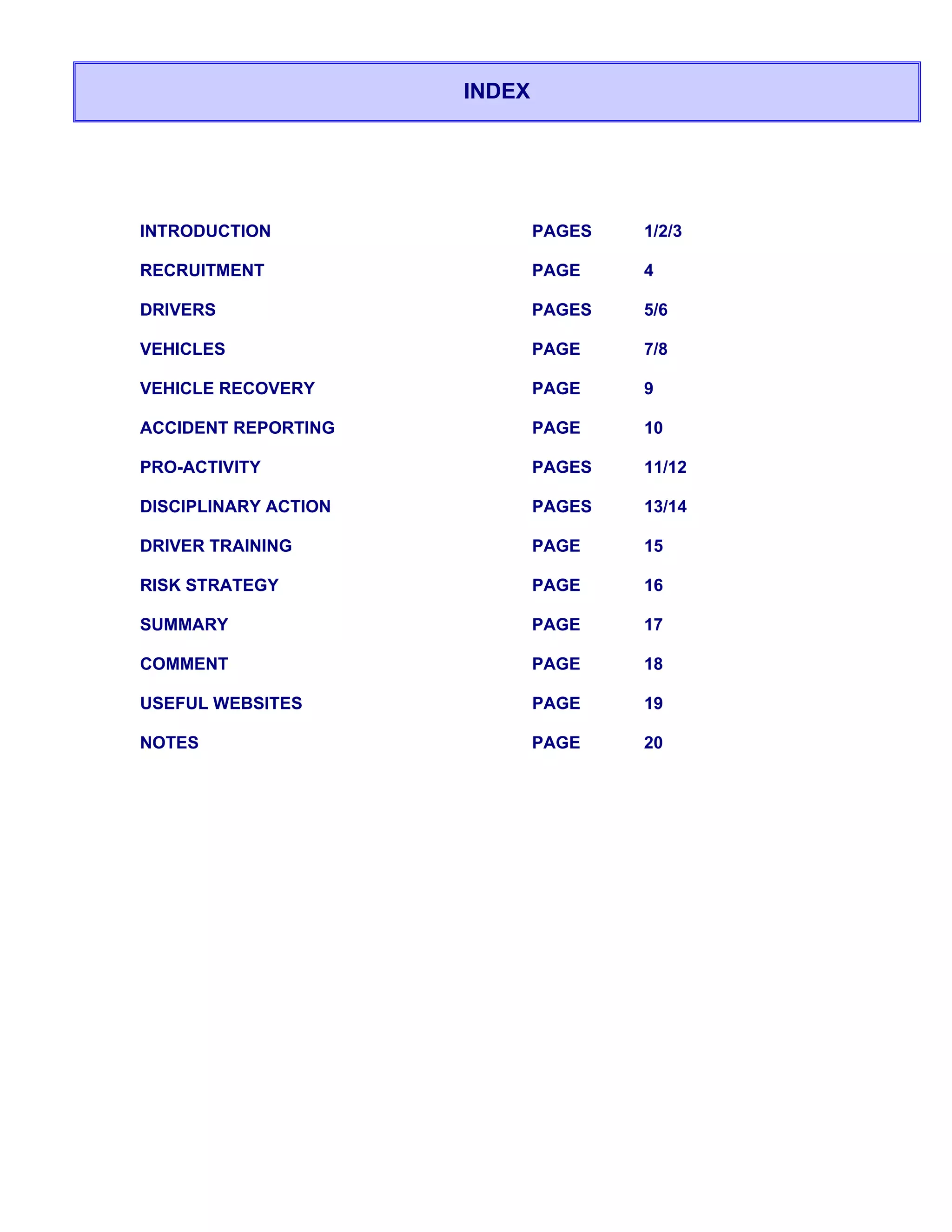 Risk Management For Motor Fleets | PDF