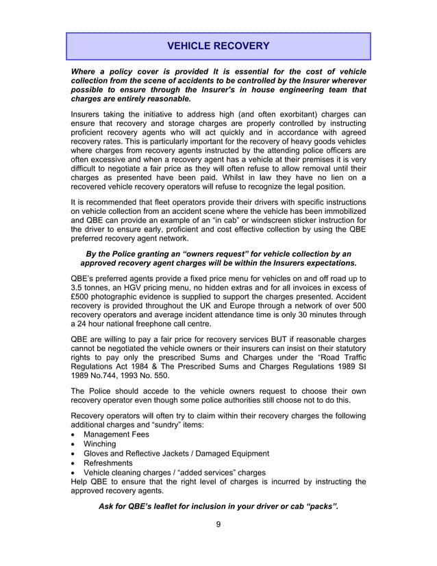 Risk Management For Motor Fleets | PDF