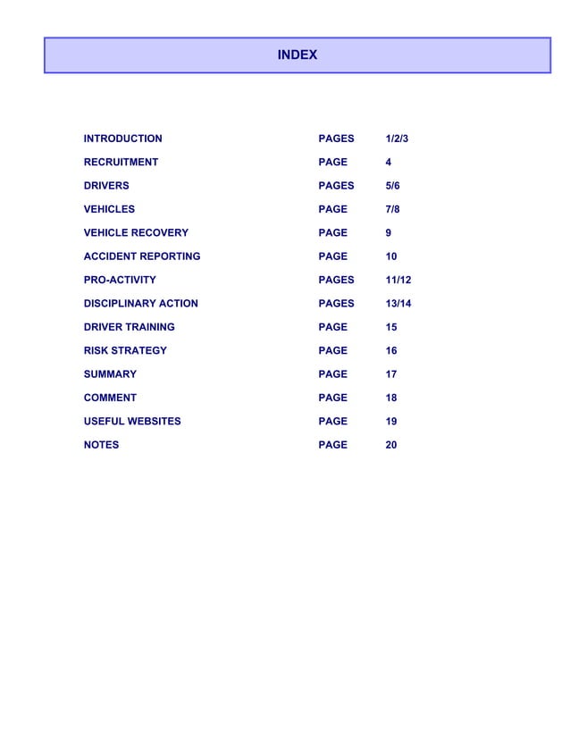 Risk Management For Motor Fleets | PDF