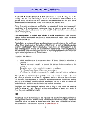 Risk Management For Motor Fleets | PDF