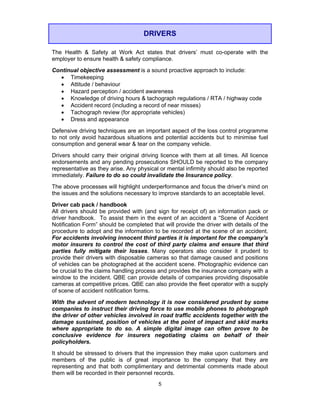 Risk Management For Motor Fleets | PDF