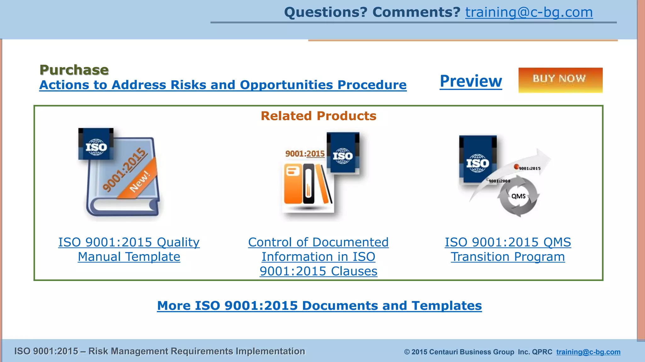 Risk Management Requirements Implementation in ISO 9001:2015 Clauses | PDF