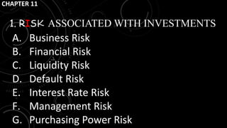 Financial management, Risk Management for bsba | PPTX