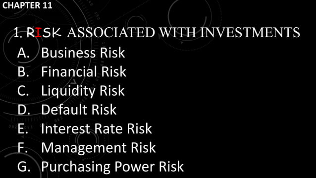 Financial management, Risk Management for bsba | PPT