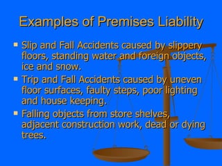 Risk Management in Premises Liability | PPT