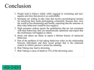 Risk Taking Behaviour as a Cause of Drowning | PPS