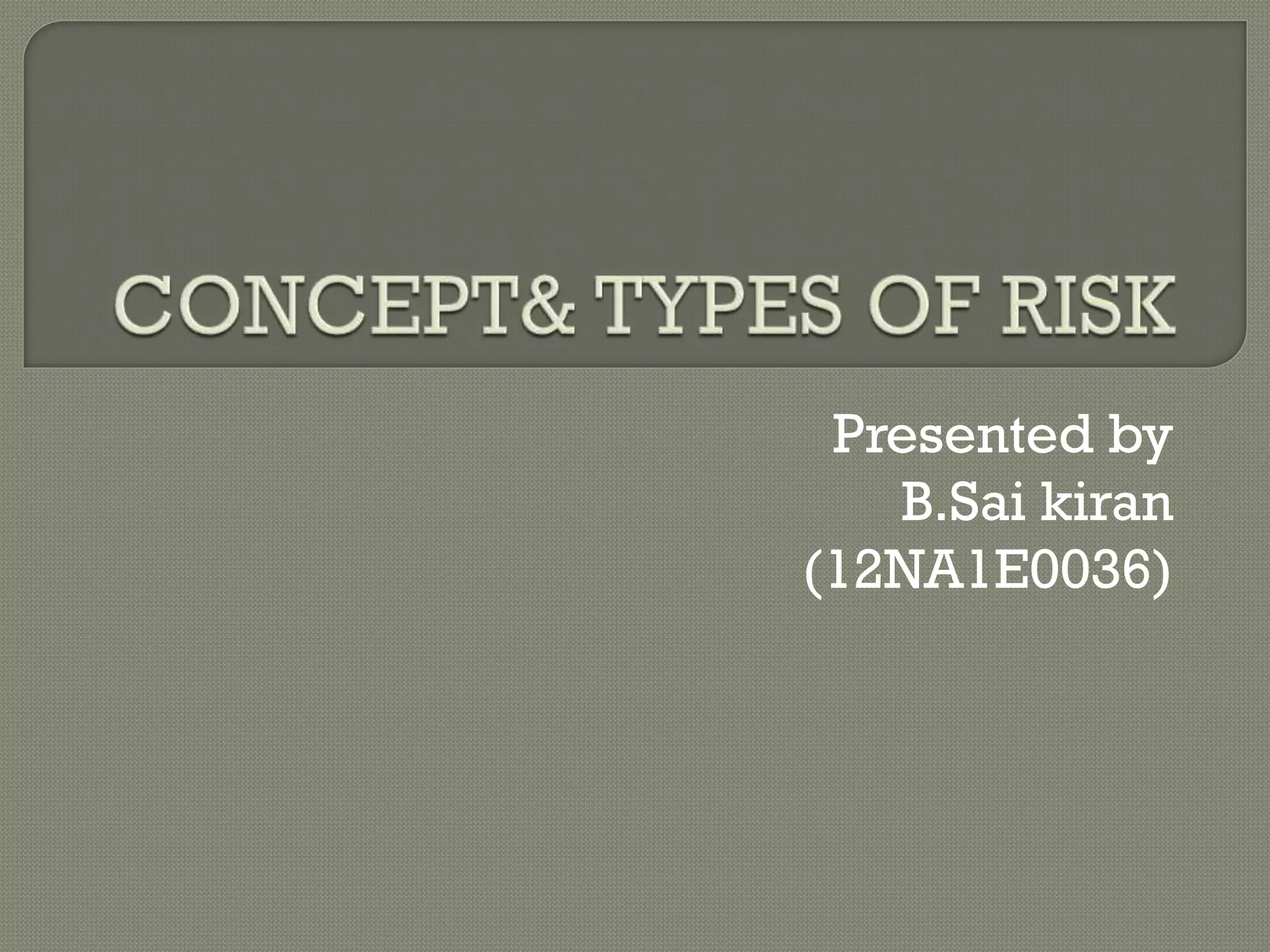 Risk types | PPT