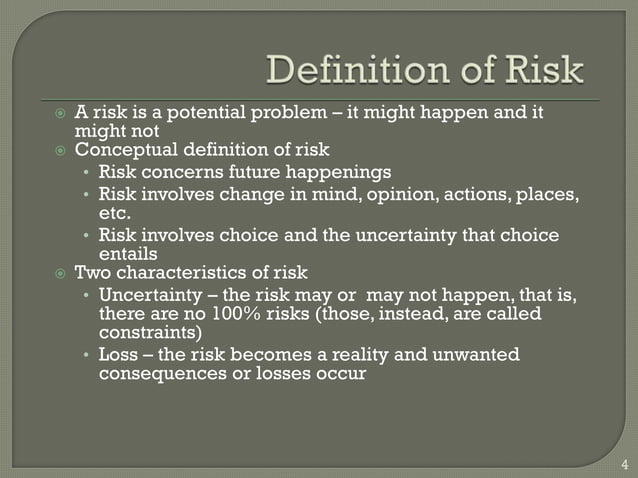 Risk types | PPT