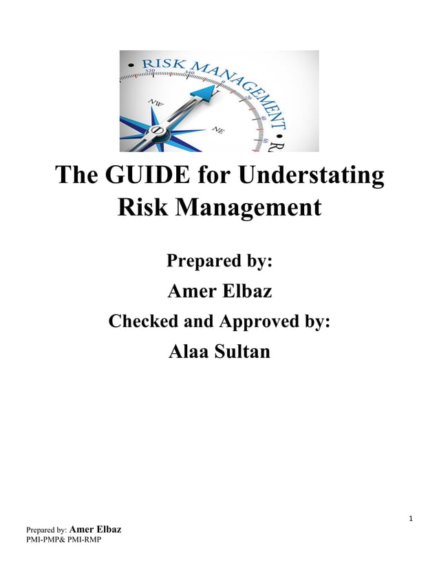 Risk 0-risk-guide book for pmi-rmp by amer elbaz | PDF