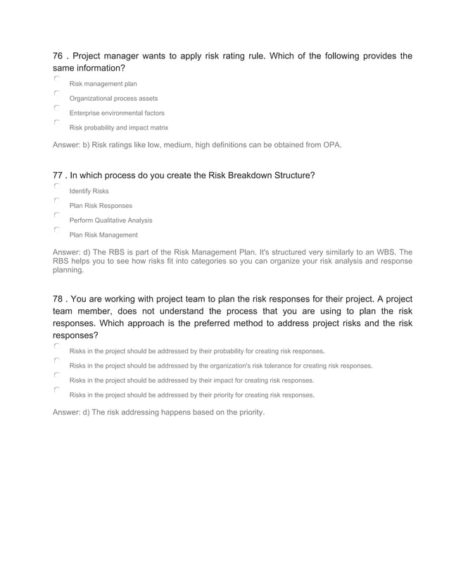 Risk 2 simplelearn-exam1-ans | PDF