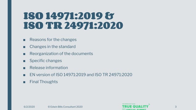 An Inside Look at Changes to the New ISO 14971:2019 from a Member of ...