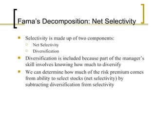 Risk adjusted performance | PPT