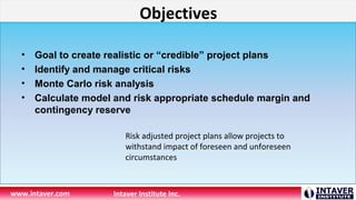 Project Risk Analysis: Creating and Managing Risk Adjusted Project ...