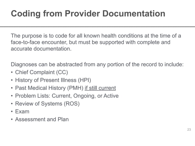 Risk adjustment documentation and coding overview | PDF | Health ...