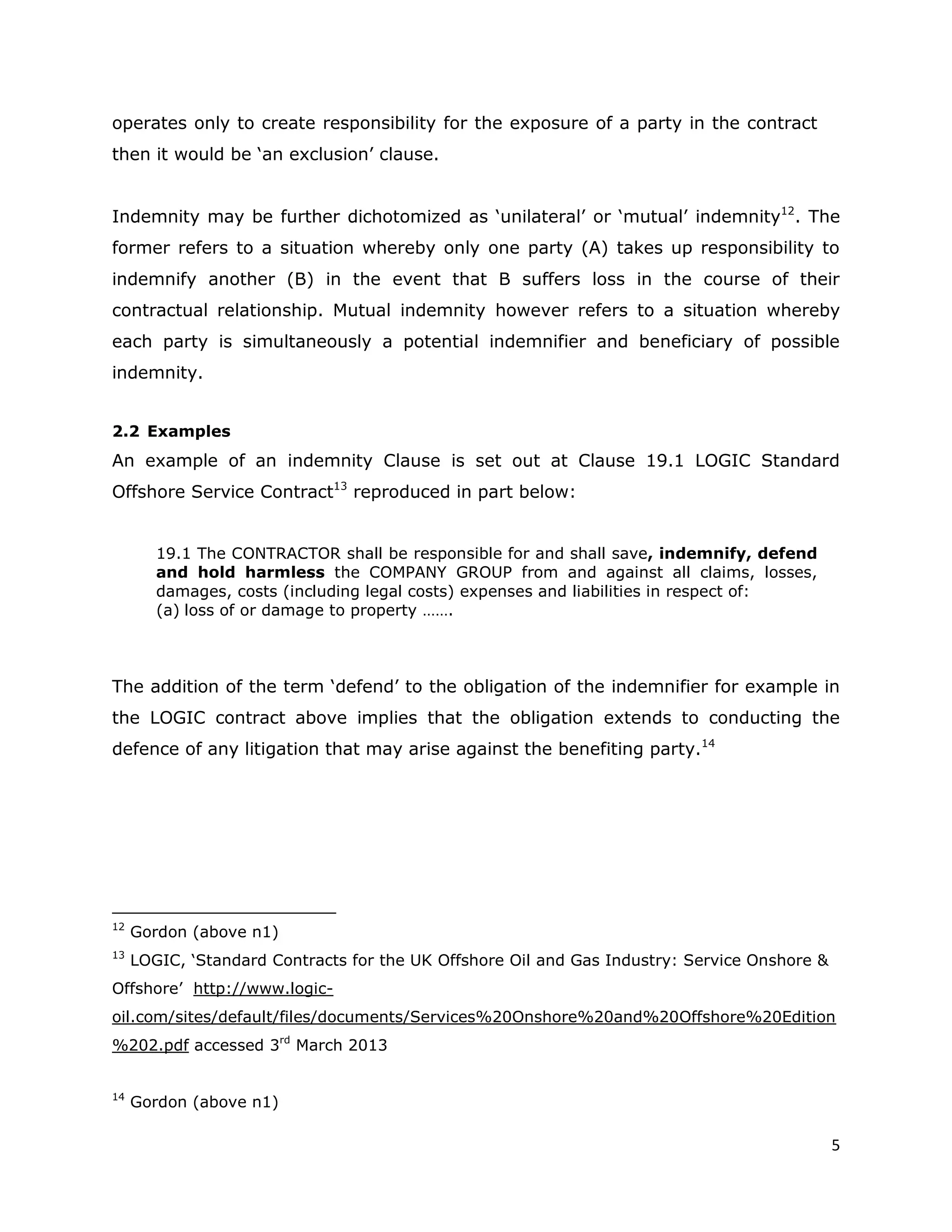 Risk allocation in oil and gas contracts | DOCX