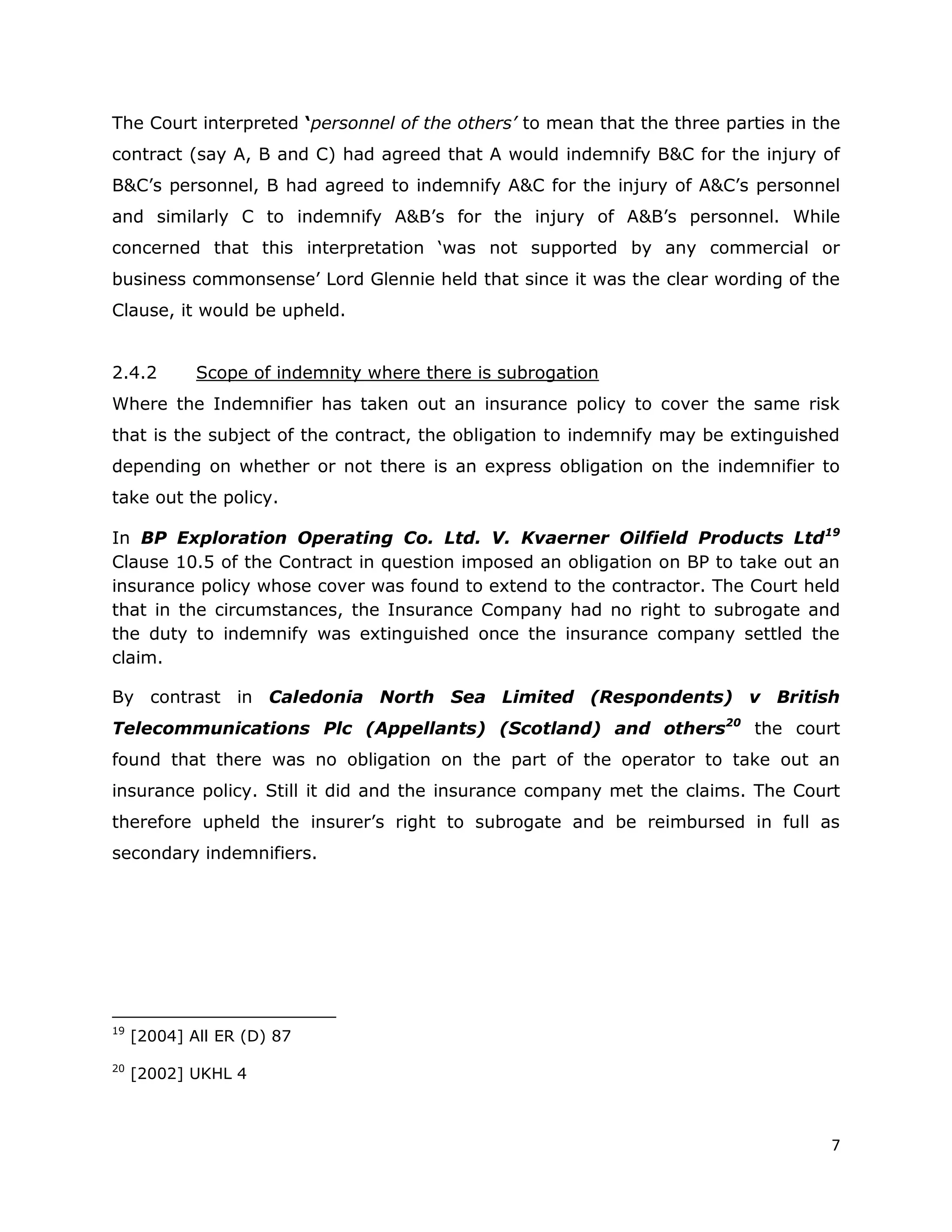 Risk allocation in oil and gas contracts | DOCX