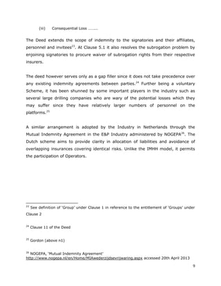 Risk allocation in oil and gas contracts | DOCX