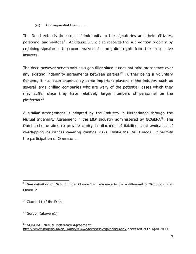 Risk allocation in oil and gas contracts | DOCX