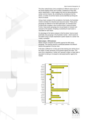 Alpha Risk Analyser - Risk Analysis in terms of Value versus Growth | PDF