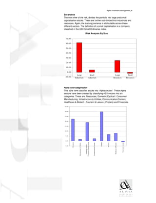 Alpha Risk Analyser - Risk Analysis in terms of Value versus Growth | PDF