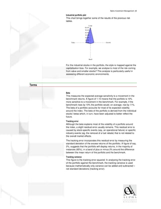 Alpha Risk Analyser - Risk Analysis in terms of Value versus Growth | PDF