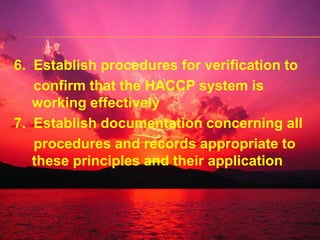 Risk analysis and HACCP System | PPTX