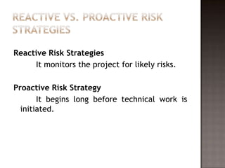 Risk analysis and management | PPT