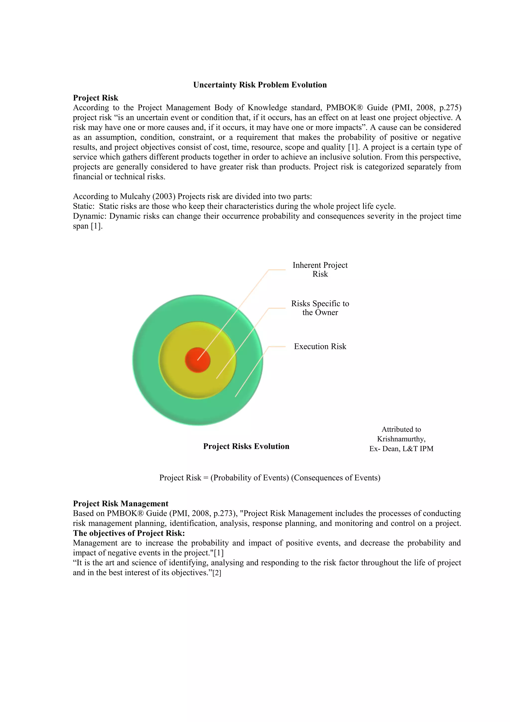 Risk analysis and managements large epc projects | PDF