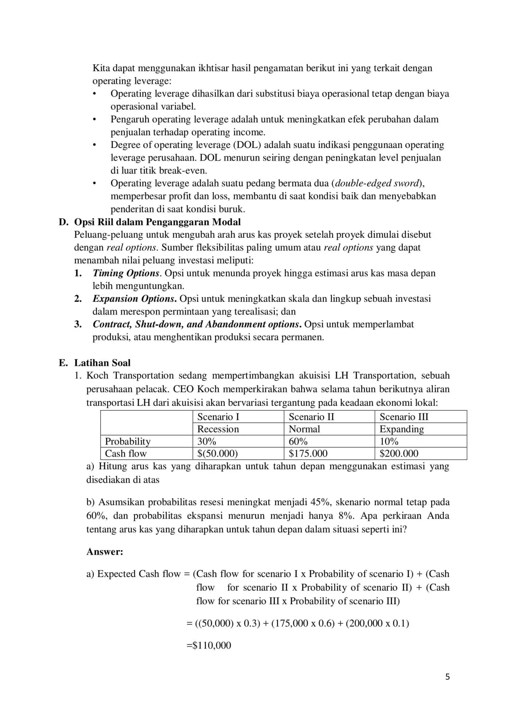 Risk Analysis and Project Evaluation / Abshor Marantika / Brigita Safa'atin Nayuga / 3-04 | PDF