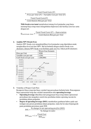 Risk Analysis and Project Evaluation / Abshor Marantika / Brigita Safa'atin Nayuga / 3-04 | PDF