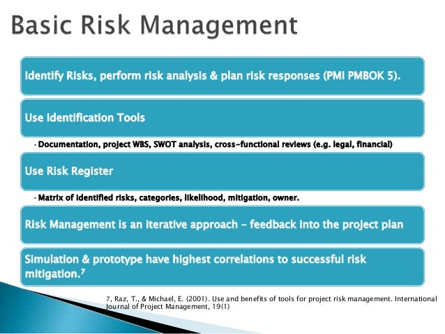 Using Risk Analysis and Simulation in Project Management