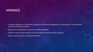 Risk analysis in investment | PPTX