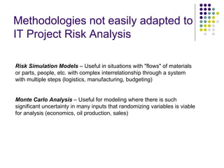 Risk Analysis In IT Projects - TNS09 | PPT