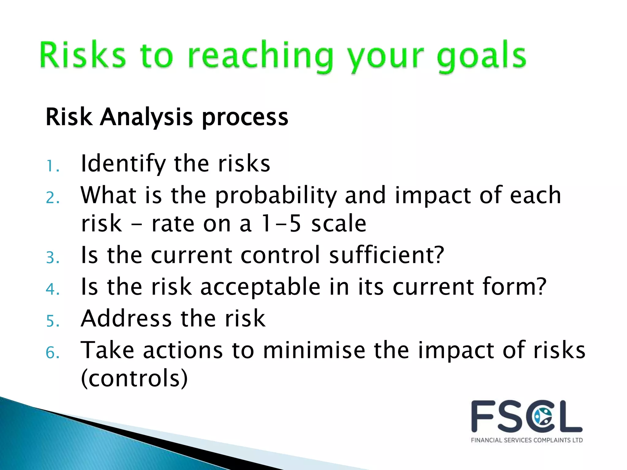Risk analysis & minimisation | PPTX