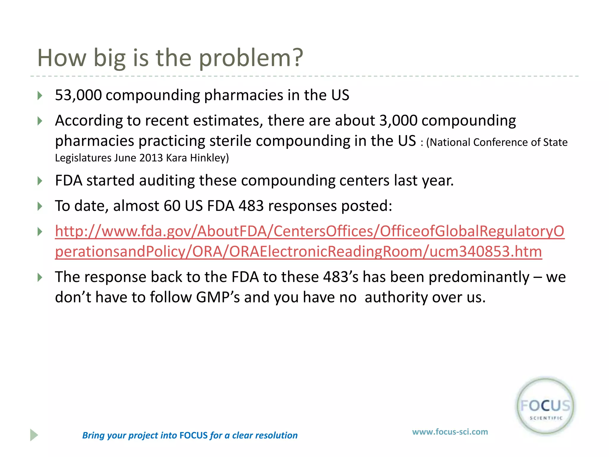 Risk analysis of a compounding pharmacy | PPT