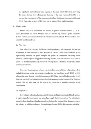 Qualitative risk analysis of Saudi Aramco IPO | PDF