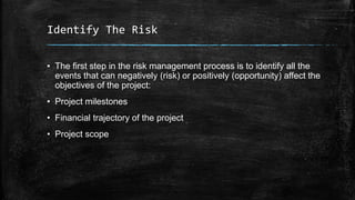 Risk and Crisis Management1 class notes. | PPT