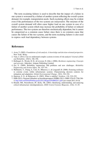 Risk and interdependencies in critical infrastructures | PDF